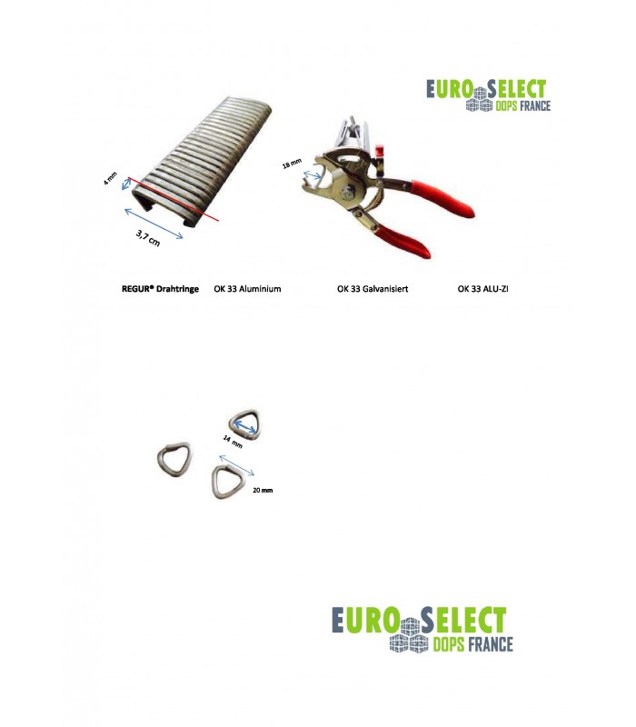 C-clips pour Gabions ou Grillages lourdes